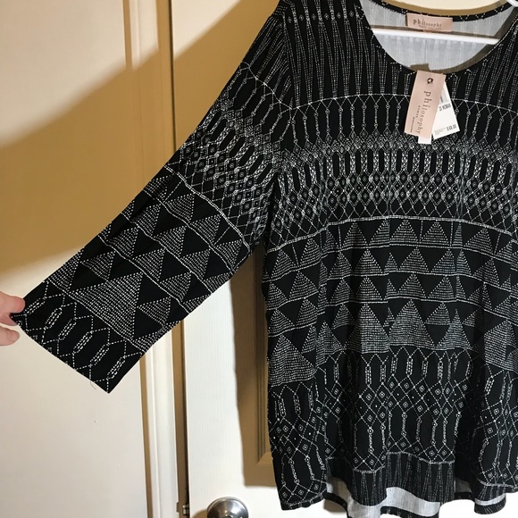Philosophy | Tops | Philosophy Woman Geometric Print Top | Poshmark
